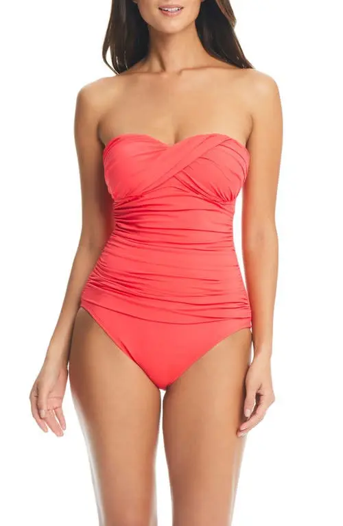 BLEU BY ROD BEATTIE Kore Twist One-piece Swimsuit - Shortcake