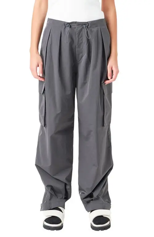 GREY LAB Pleated Low Rise Cargo Pants - Grey