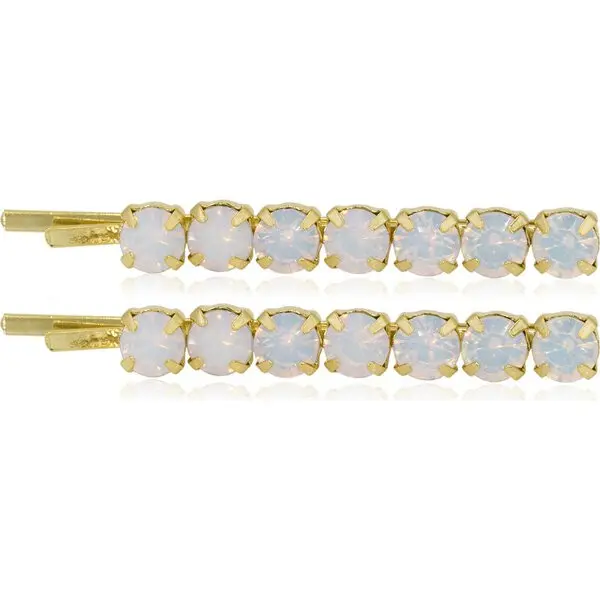 Brides & Hairpins Ayla Opal Hair Clips Set - Gold