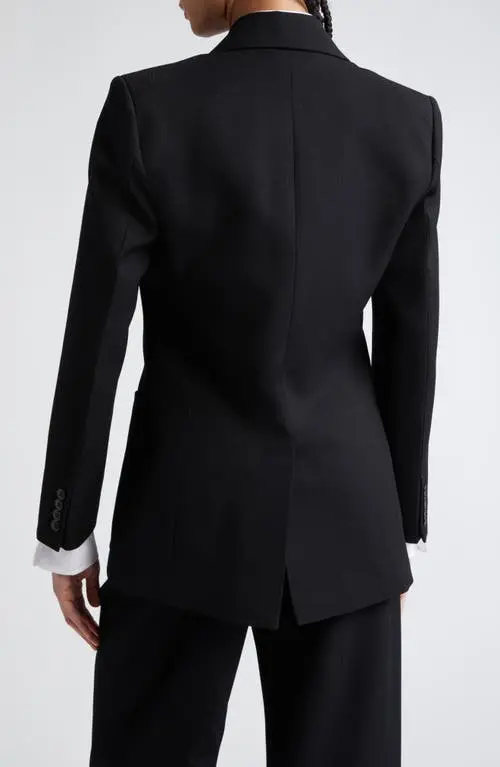 Victoria Beckham Patch Pocket Twill Blazer