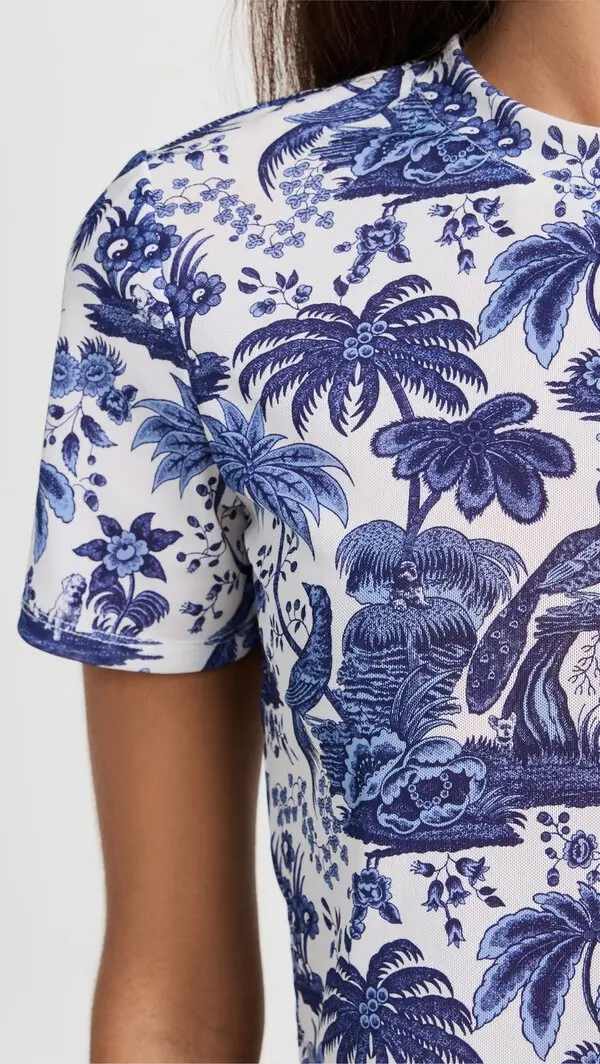 Staud Fernanda Toile Print Top
