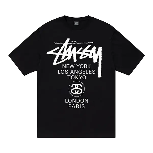 StÜssy World Tour Tee - Black