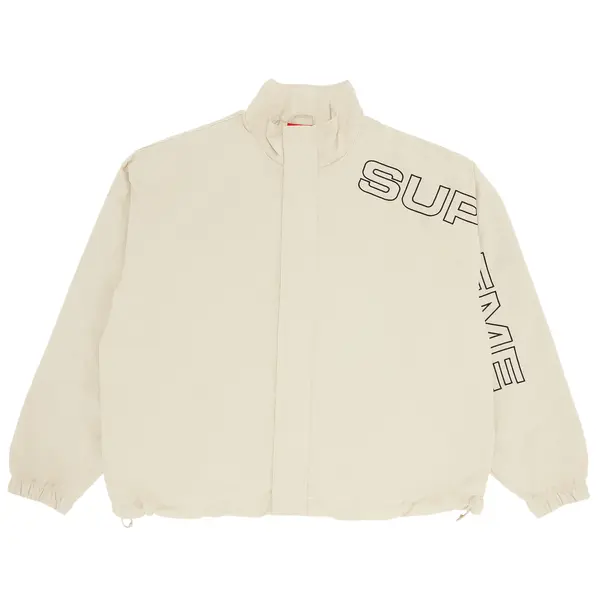 Supreme Spellout Embroidered Track Jacket - Tan
