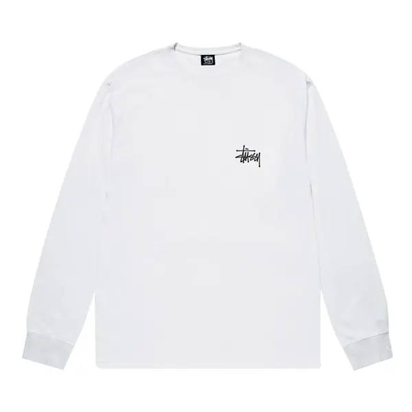 StÜssy Basic Long-sleeve Tee - White