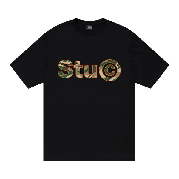 StÜssy Stu C. Camo Tee - Black