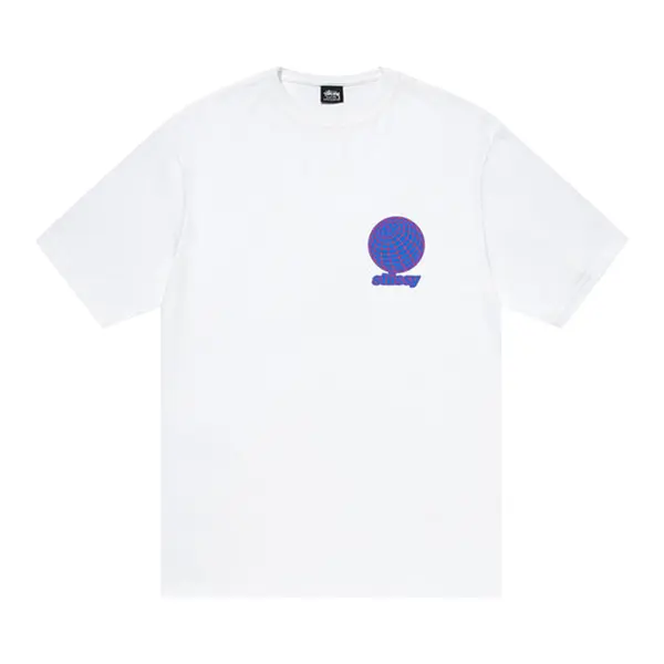 StÜssy 8 Ball Grid Tee - White