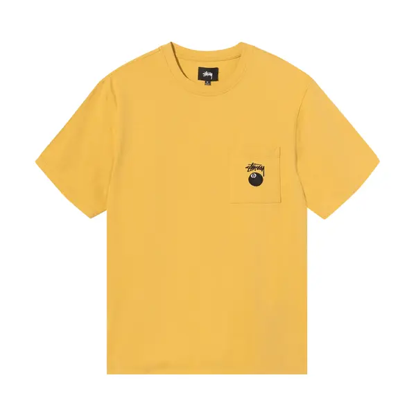 StÜssy 8 Ball Pocket Crew 'mustard