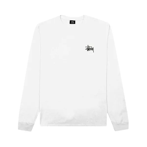 StÜssy Basic Long-sleeve Tee - White