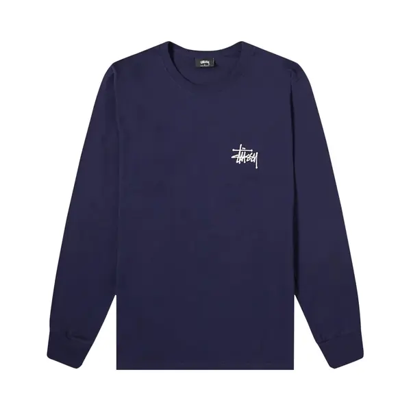 StÜssy Basic Long-sleeve Tee 'navy - Blue