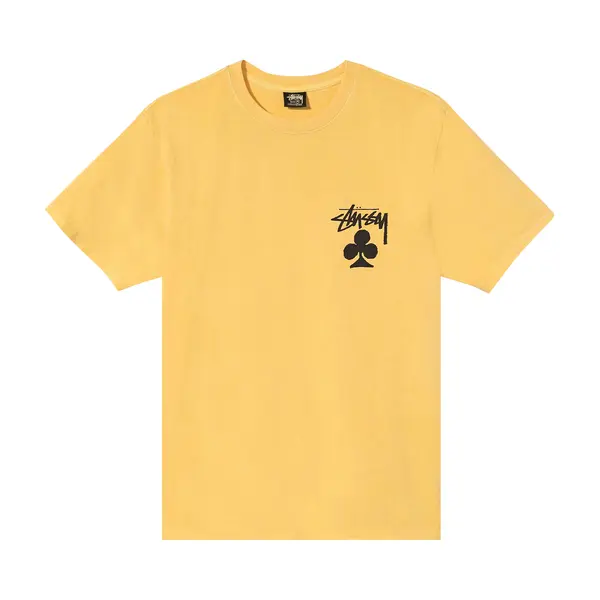 StÜssy Club Pigment Dyed Tee - Yellow