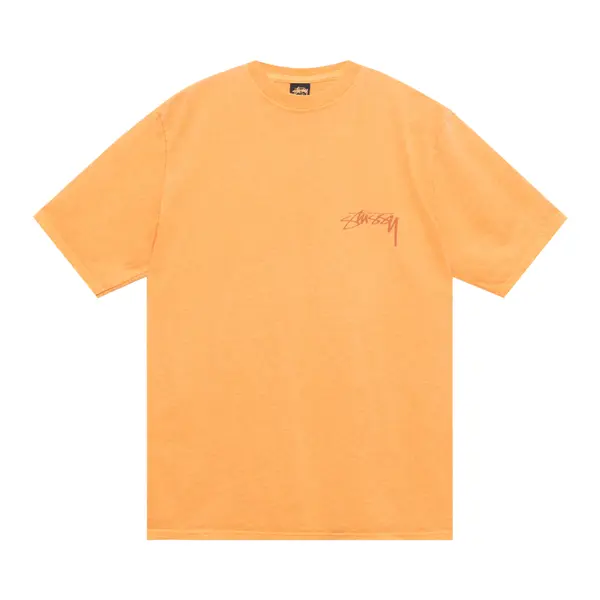 StÜssy X Our Legacy Dot Pigment Dyed Tee 'apricot