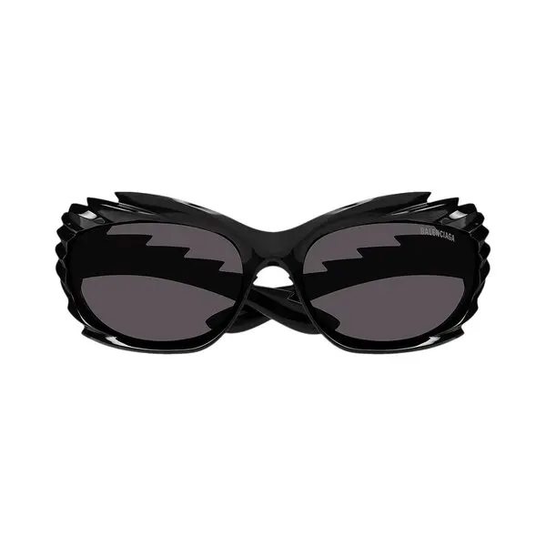 Balenciaga Spike Rectangle Sunglasses - Black