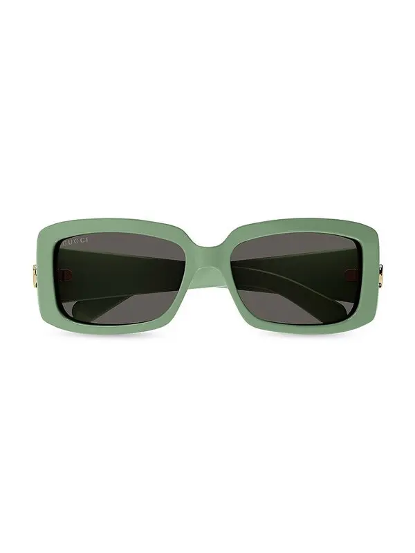 Gucci Gg Corner 54mm Rectangular Injection Sunglasses  display picture 2