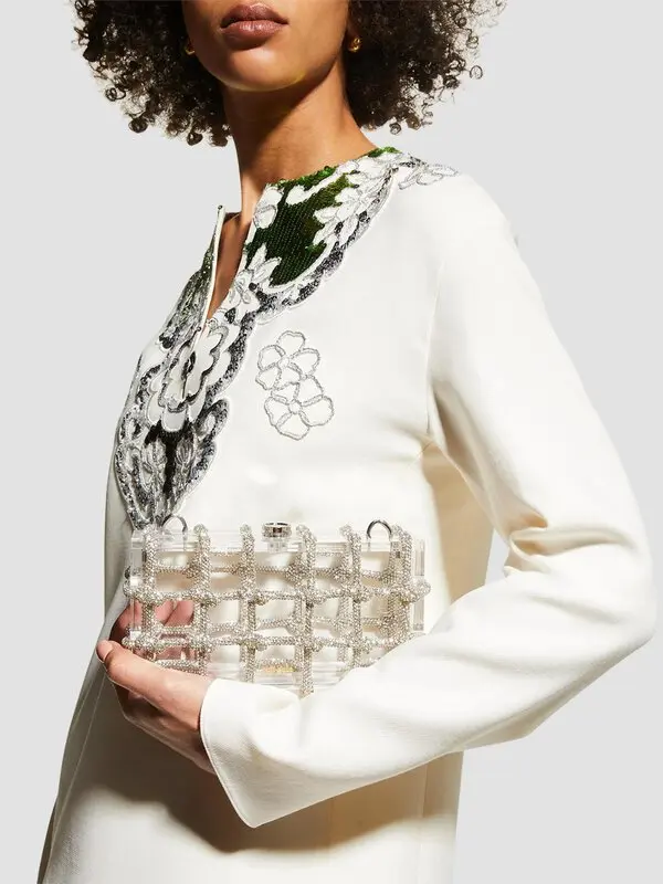 Cult Gaia Bess Acrylic Top Handle Bag