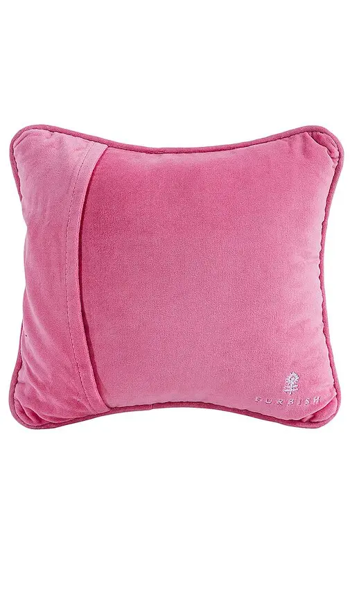 FURBISH Trust Dolly Needlepoint Pillow In Pink