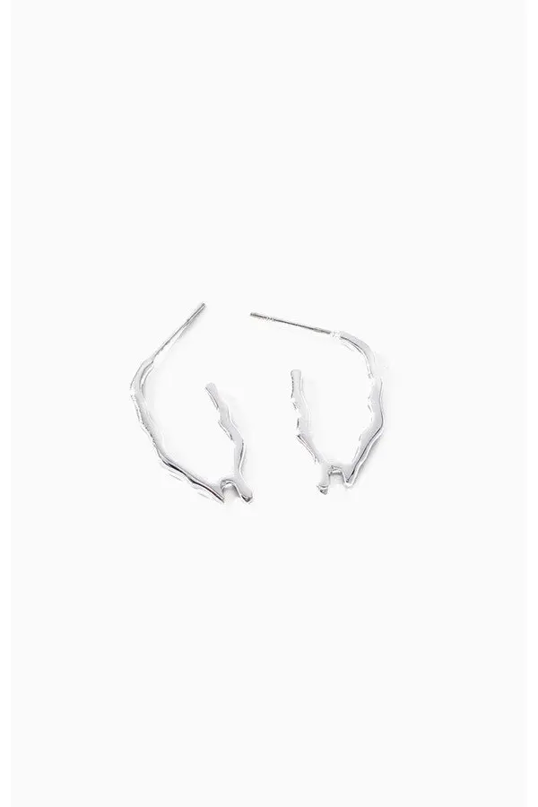 SOKO Tiriko Mini Drip Hoop Earrings - Silver