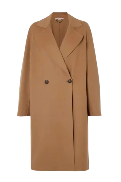 Stella McCartney Iconic Double-breasted Wool Coat - Brown