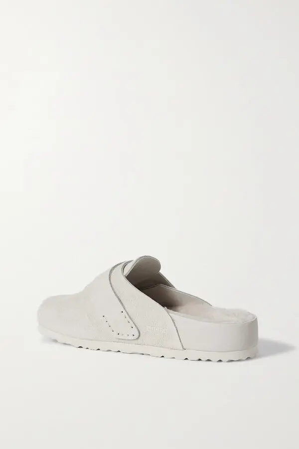 BIRKENSTOCK Tekla Nagoya Shearling-lined Suede Clogs