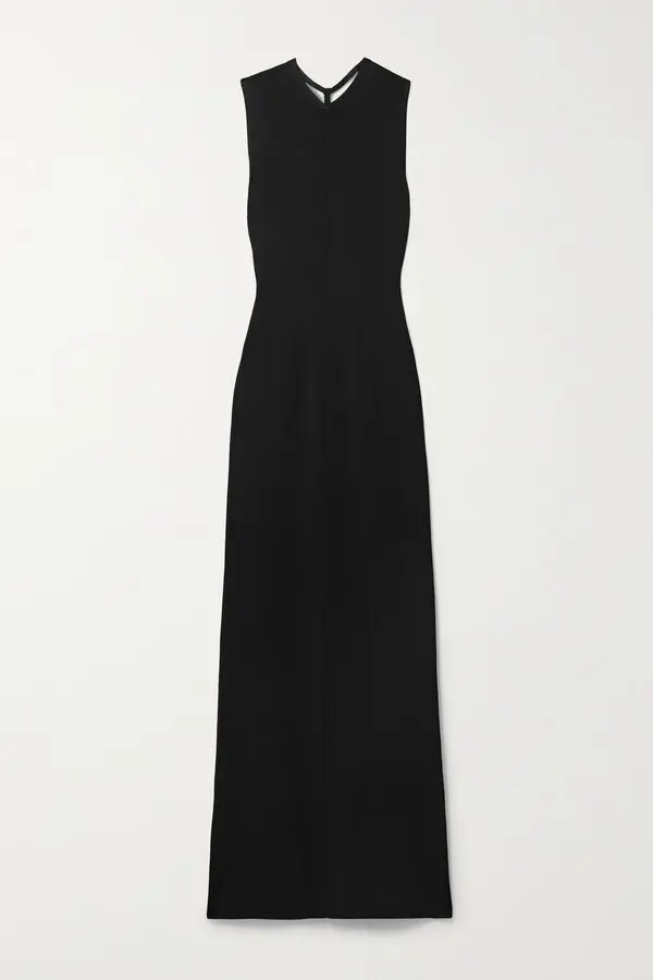 Khaite Teri Open-back Maxi Dress - Black