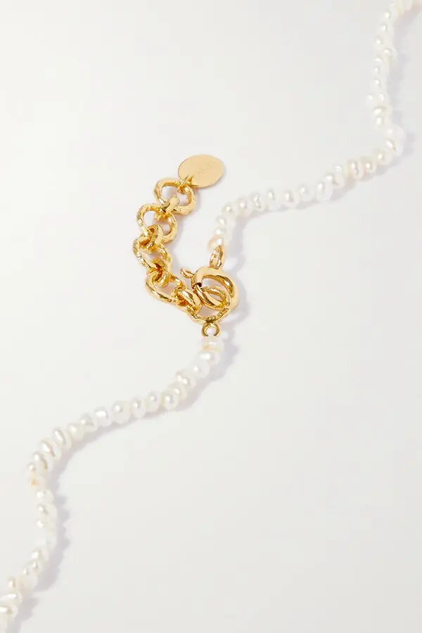 Pacharee Prado Gold Vermeil Pearl Necklace