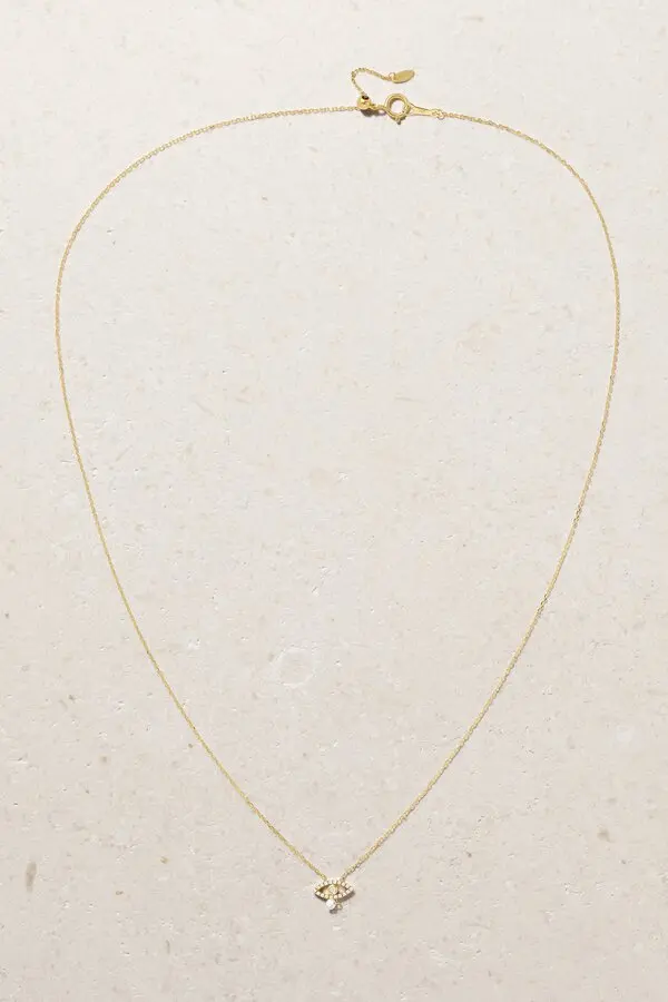 PERSEE Evil Eye Diamond Necklace