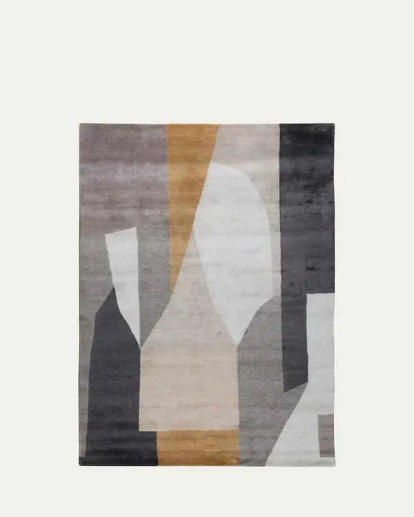 THE RUG COMPANY X KELLY WEARSTLER District Silt Hand-knotted Rug, 8' X 10 - Grey Multi