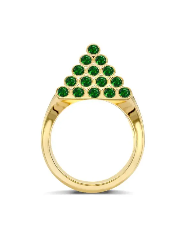 PRAGNELL 18kt Yellow Emerald Cocktail Ring
