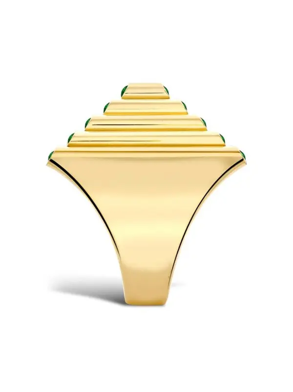 PRAGNELL 18kt Yellow Emerald Cocktail Ring