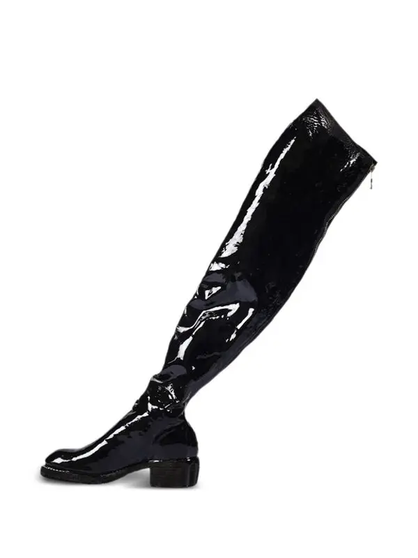 Guidi Laminated Knee-high Leather Boots