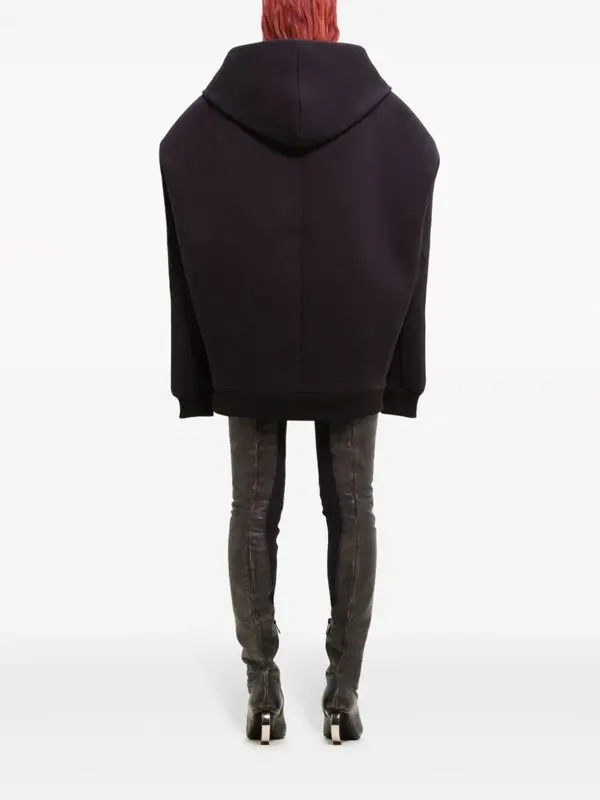 COURREGES Logo-embroidered Hooded Dress