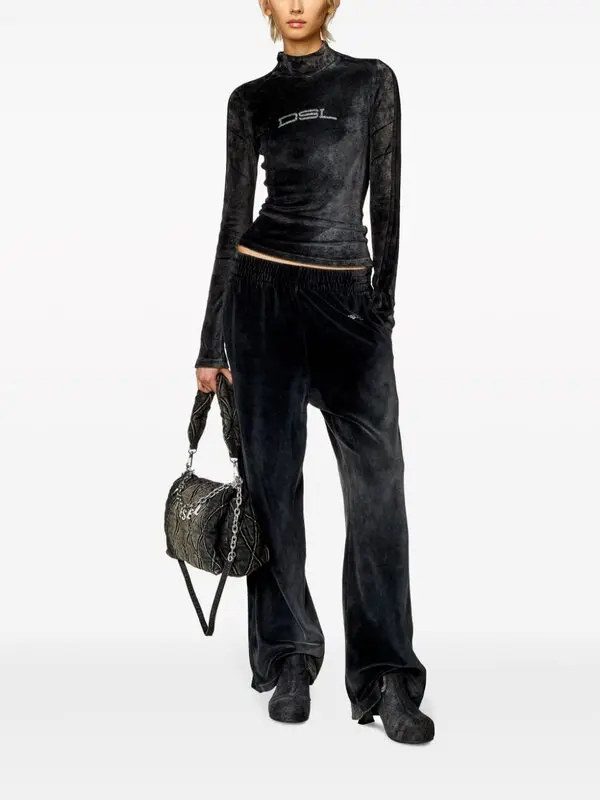 DIESEL® T-slim-n1 Logo-embellished Top