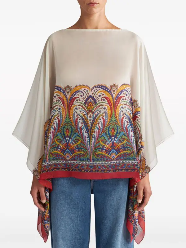 Etro Paisley-print Silk Tunic