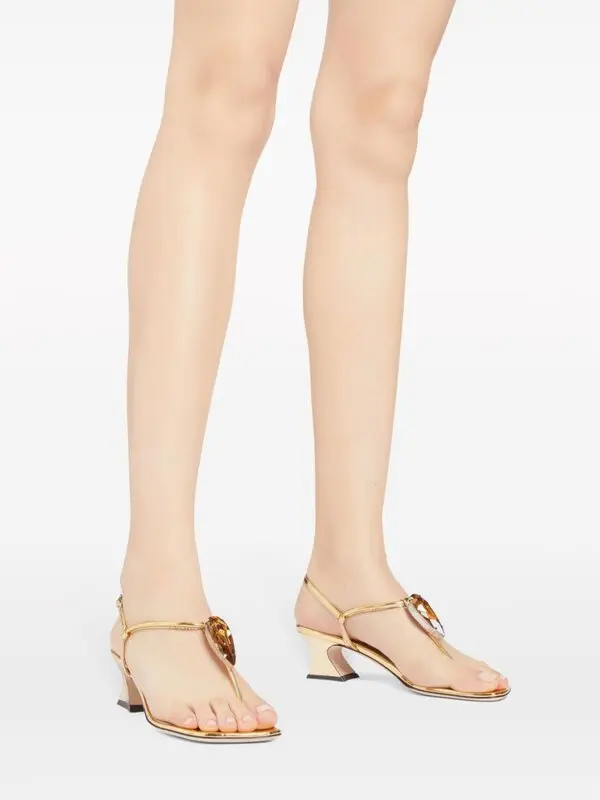 GIUSEPPE ZANOTTI Anthonia Rhinestone-embellished Thong Sandals