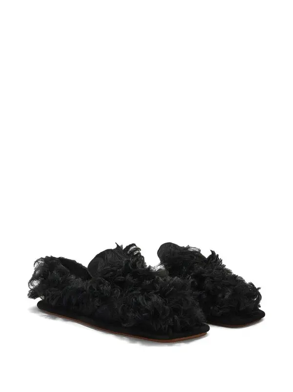 Jil Sander Round-Toe Slippers In Black - 65% Off | Editorialist display picture 3