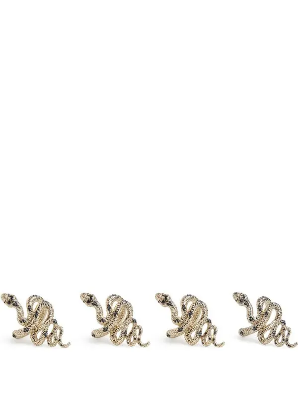 L'Objet Snake Napkin Jewels - Gold