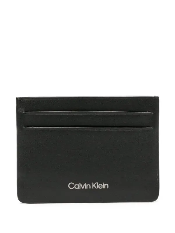 Calvin Klein Logo-stamp Leather Cardholder