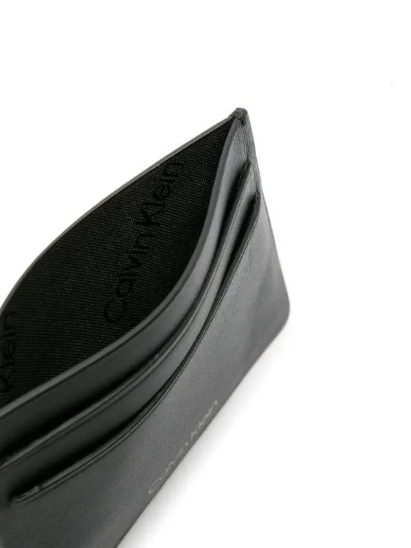 Calvin Klein Logo-stamp Leather Cardholder