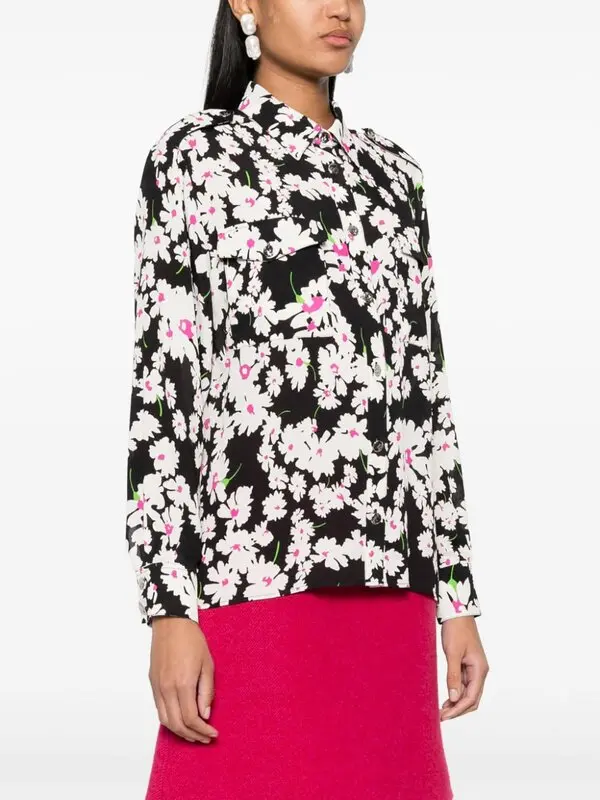 MSGM Floral Print Shirt