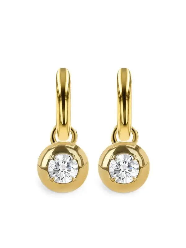 PRAGNELL 18kt Yellow Diamond Drop Earrings - Gold