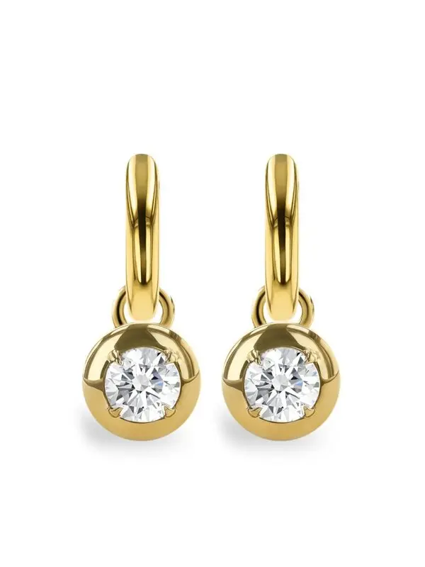 PRAGNELL 18kt Yellow Diamond Drop Earrings - Gold