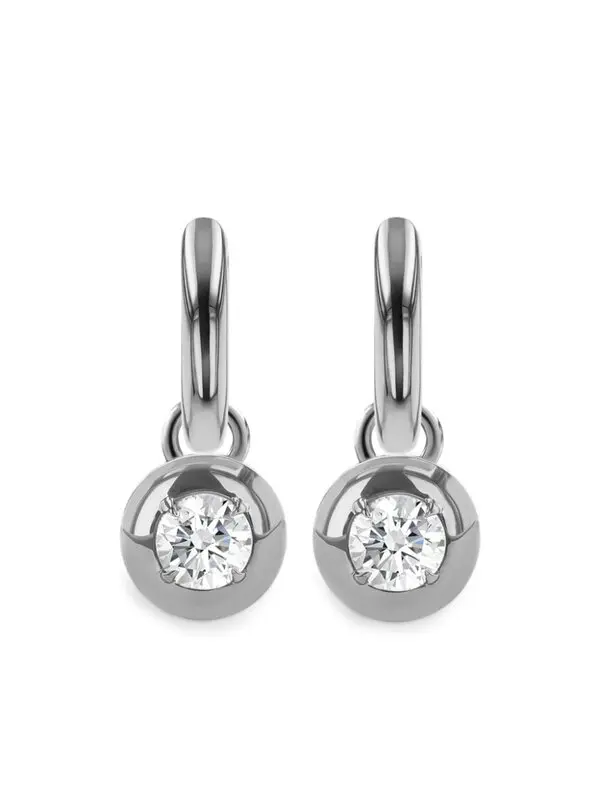 PRAGNELL 18kt Gold Diamond Drop Earrings - White