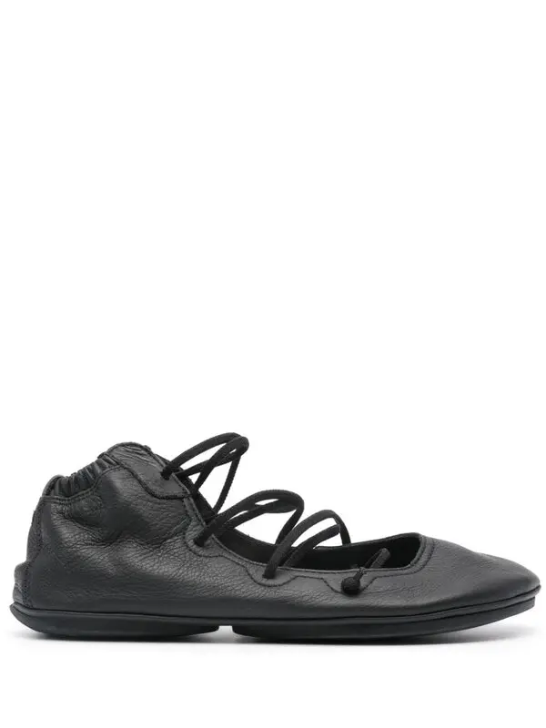 Camper Right Nina Lace-up Ballerina Shoes - Black