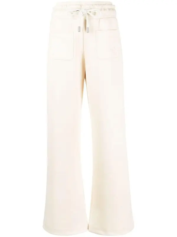 Off-White Logo-embroidered Flared Track Pants