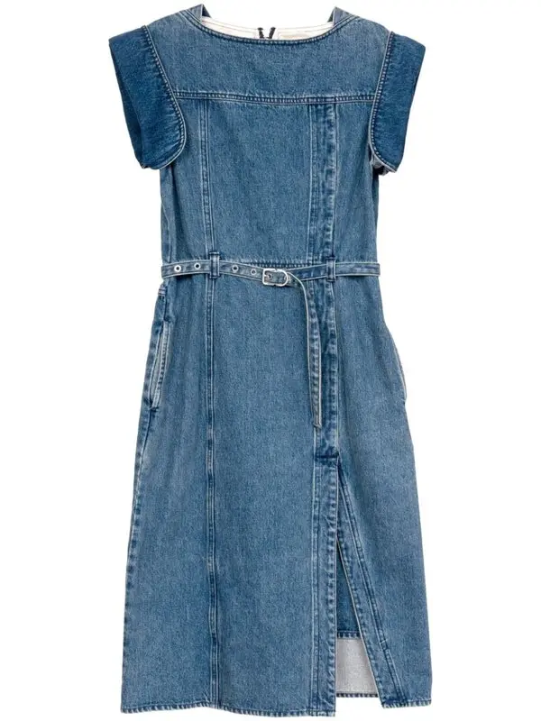 3.1 Phillip Lim Deconstructed Belted Denim Dress