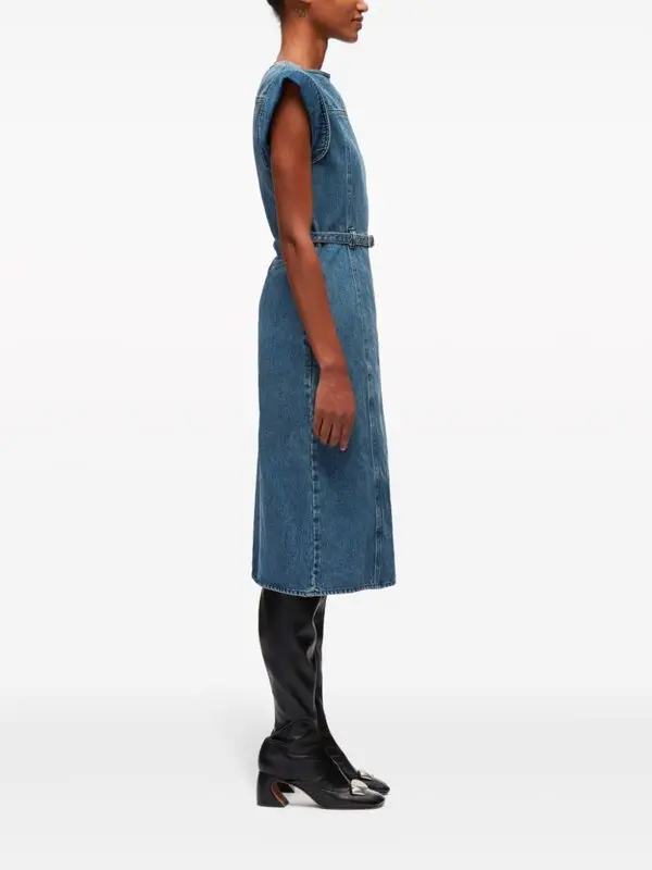 3.1 Phillip Lim Deconstructed Belted Denim Dress