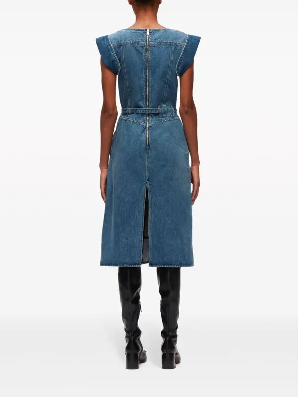 3.1 Phillip Lim Deconstructed Belted Denim Dress