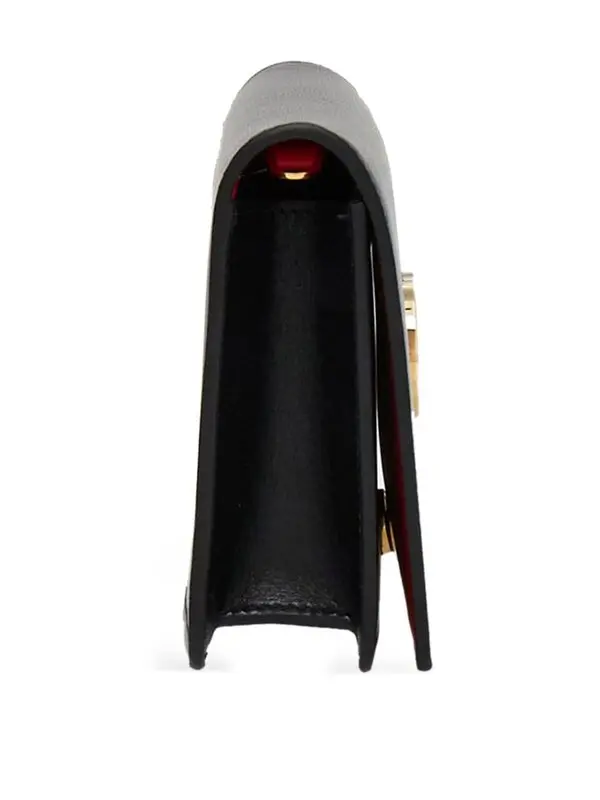 Ferragamo Double Gancini Leather Mini Bag - Black | Editorialist