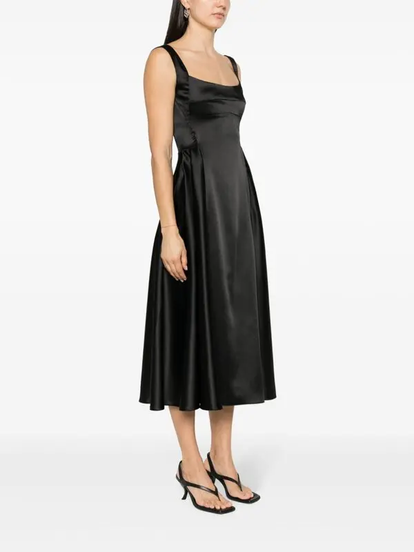 ATU BODY COUTURE Satin-finish Sleeveless Dress - Black