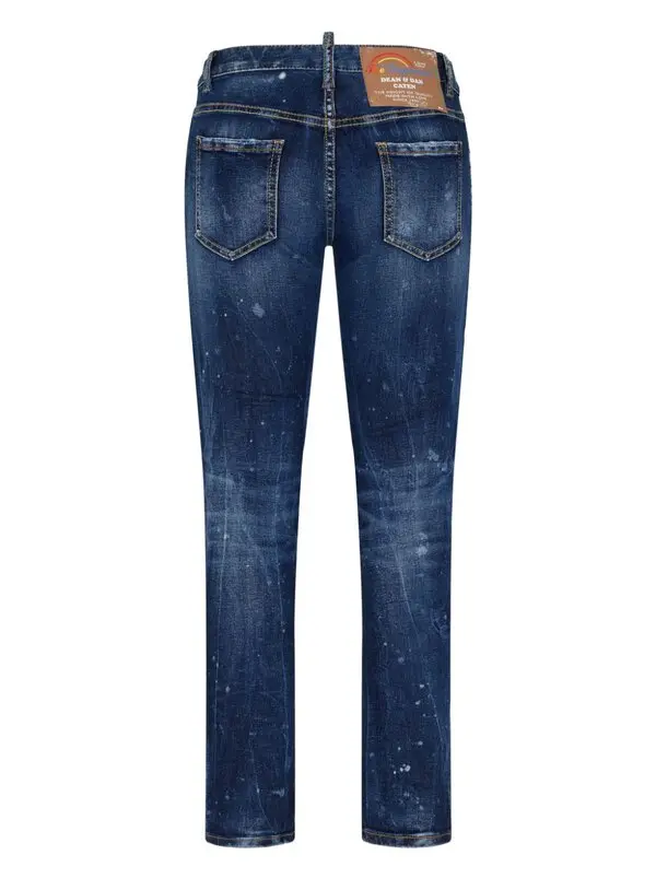 Dsquared2 Paint-splatter Slim Jeans