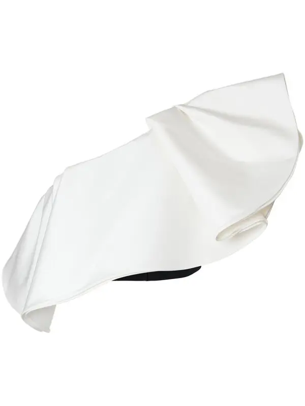 Carolina Herrera Asymmetric Ruffled-detail Silk Top